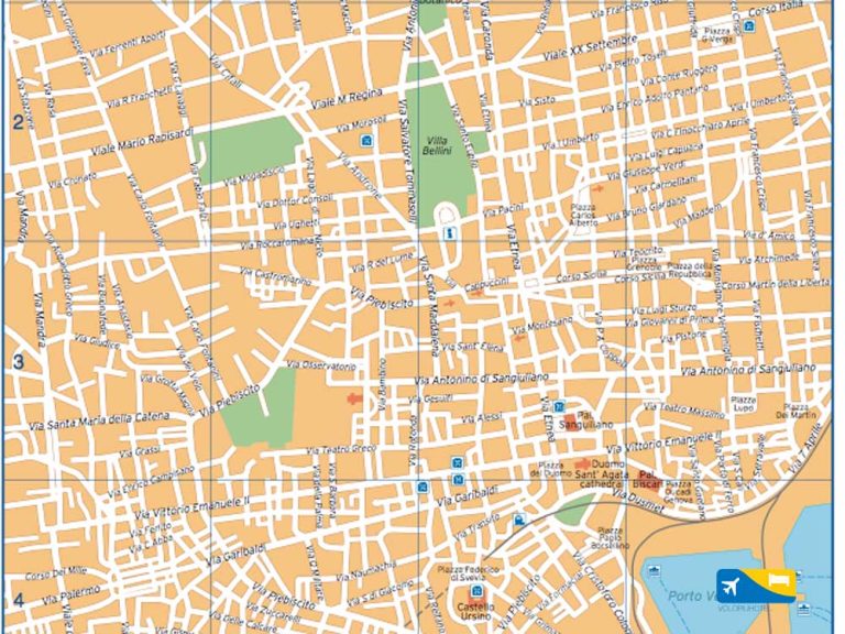 Guida e cartina del centro di Catania da stampare | Volopiuhotel Blog
