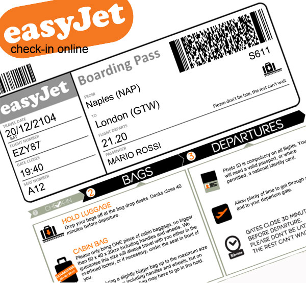 Come fare il check-in online con Easyjet | Volopiuhotel Blog